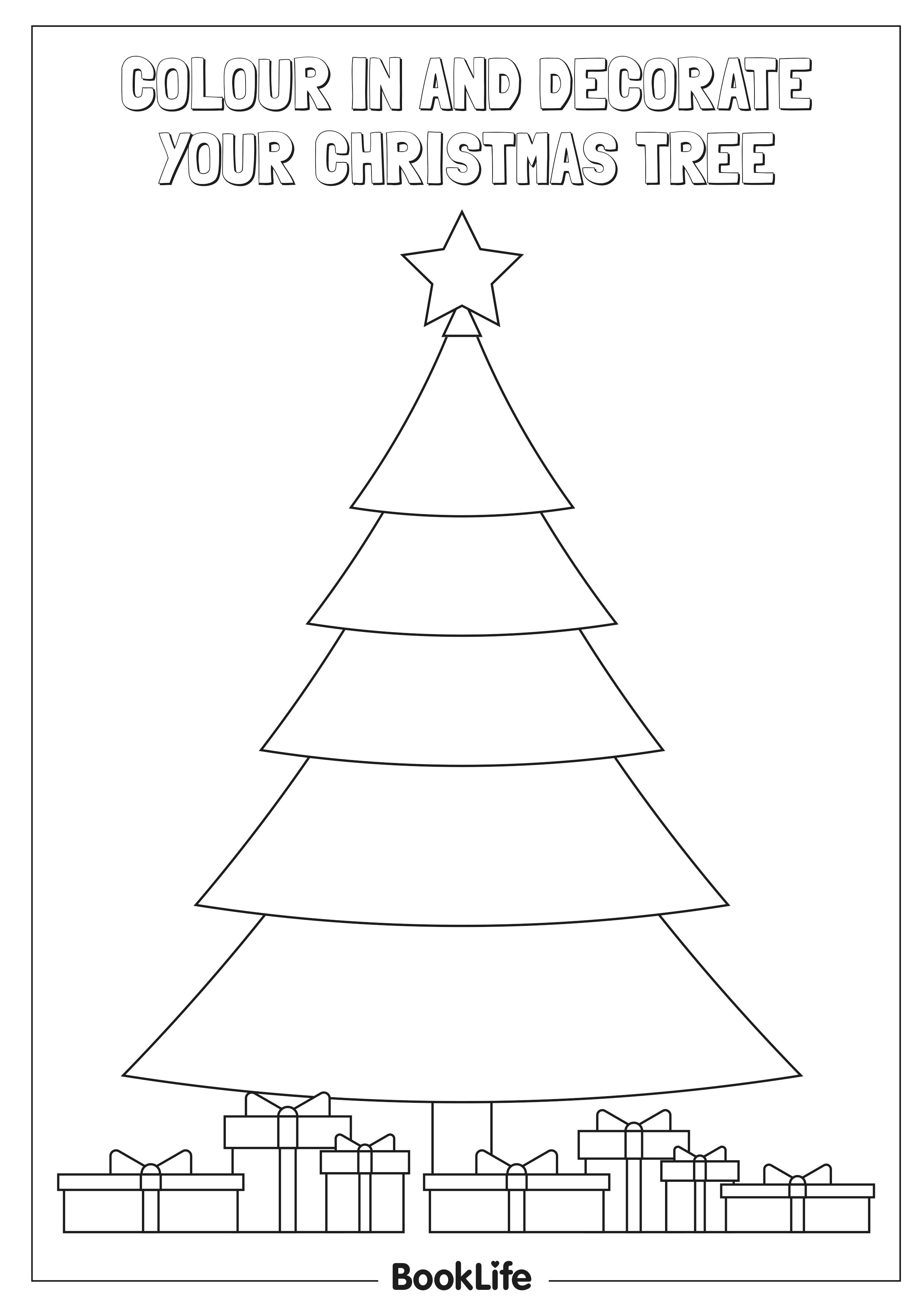 Decorate Your Christmas Tree Activity Sheet BookLife Decorate Your Christmas Tree Activity Sheet BookLife